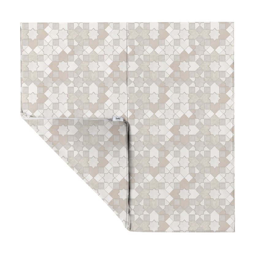 Grey Mosaic Vegan Leather Mat – Toki Kids